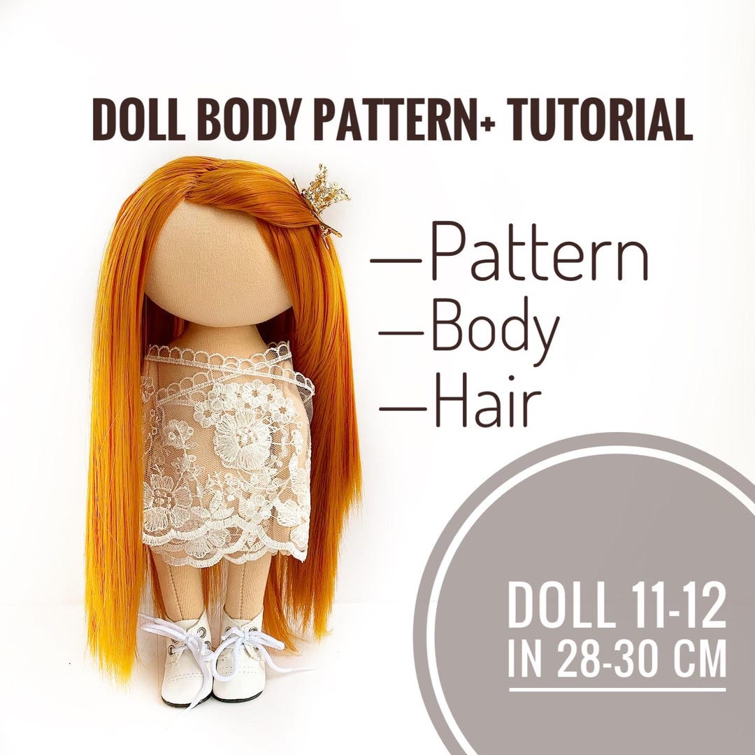 PDF Template and Step-by-step Guide for the Tilda Anatomical Doll Body ...