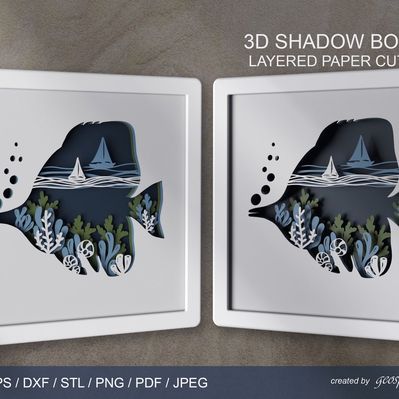 Fish Shadow Box - Etsy