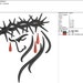 Jesus Crown of Thorns Embroidery Design: Christian Easter (instant ...