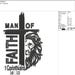 Man of Faith Lion Embroidery Design: Bible Verse (instant Download) - Etsy