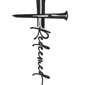 Redeemed Machine Embroidery Design, Jesus Christian, Cross , Christian ...