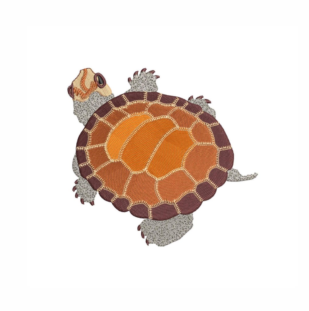 Sea Turtle Machine Embroidery, Tortoise Embroidery, 5 Sizes. - Etsy