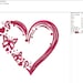 Heart & Butterfly Embroidery Design: Romantic Valentine's Gift (instant ...