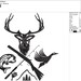 Deer and Duck Hunting Embroidery Design: 6 Sizes (instant Download) - Etsy