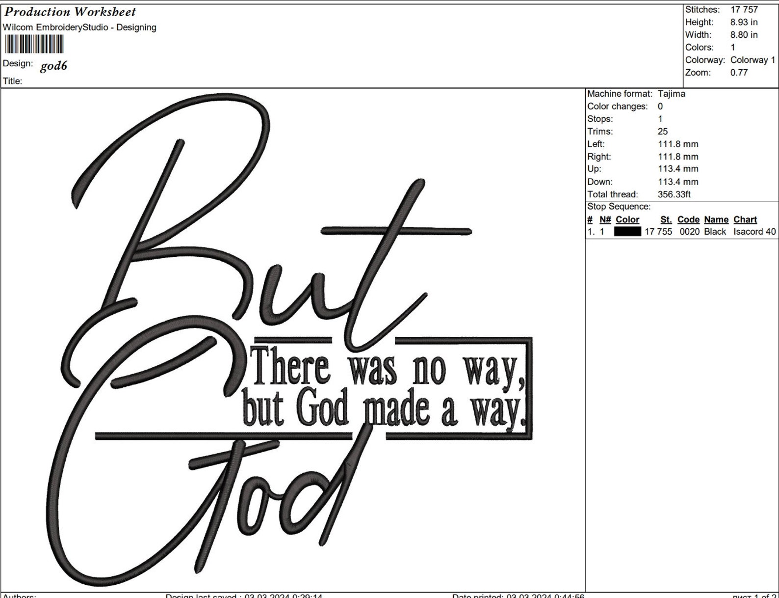 Christian Embroidery Design: 'god Made A Way' (digital Download) - Etsy