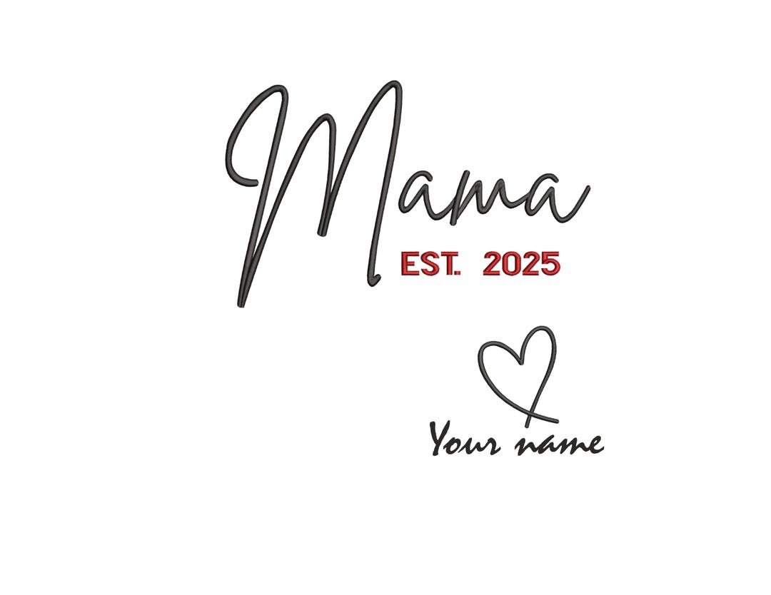 Mama Embroidery Design, Mother's Day Machine Embroidery Design, 8 Sizes ...