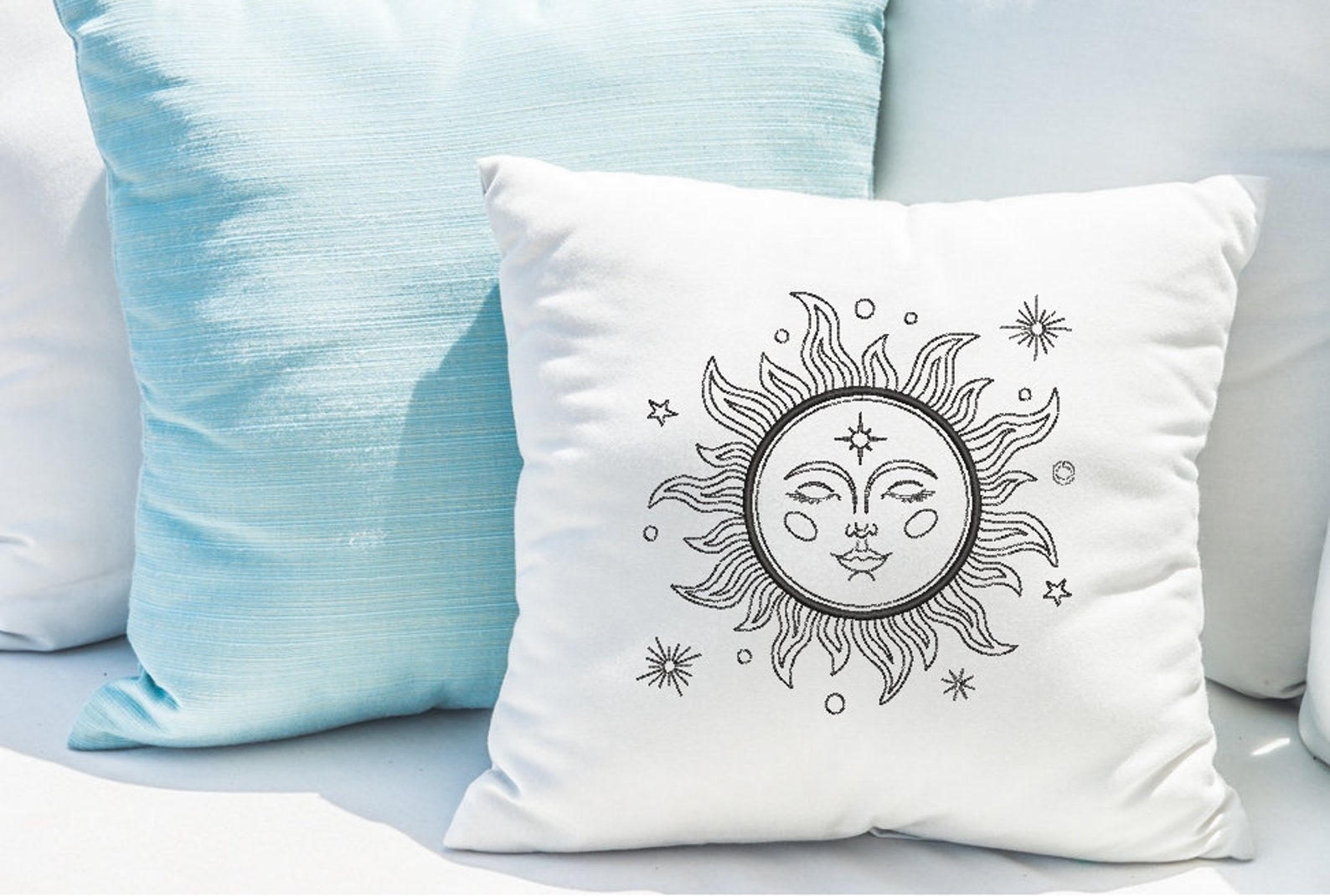 Sun Machine Embroidery Design, Mystical Design for Shirt, 6 Sizes. - Etsy