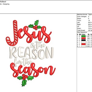 Jesus is the Reason for the Season Machine Embroidery Design, Jesus ...