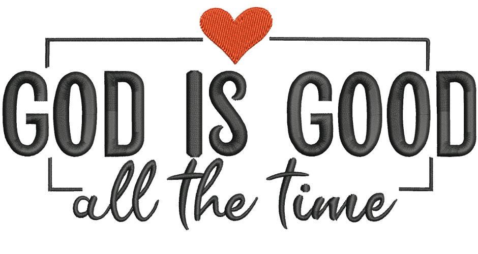 God is Good Embroidery Design: Faith Bible Quote (instant Download) - Etsy