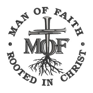 Man of Faith Rooted in Christ Embroidery Design (5 Sizes) (instant ...