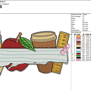 Teacher Life Embroidery Design: Back to School Machine Embroidery ...