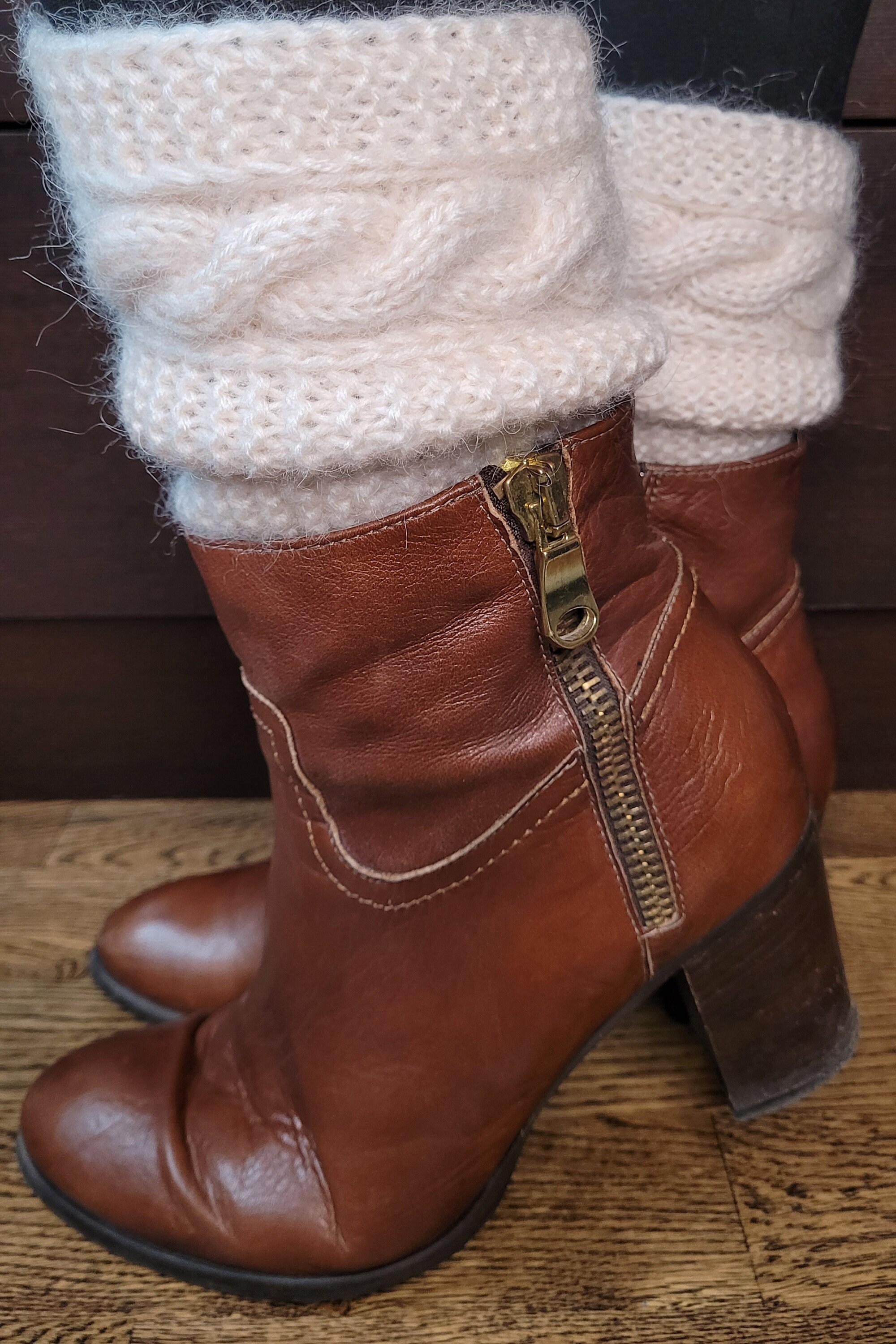 Unique Boot Cuffs Boot Toppers Boot Socks Leg Warmers Hand Knitted - Etsy