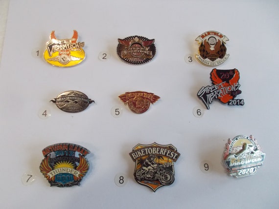 Biker~Event~Pins~Bike Week~Street Vibrations~Mean Mou… - Gem