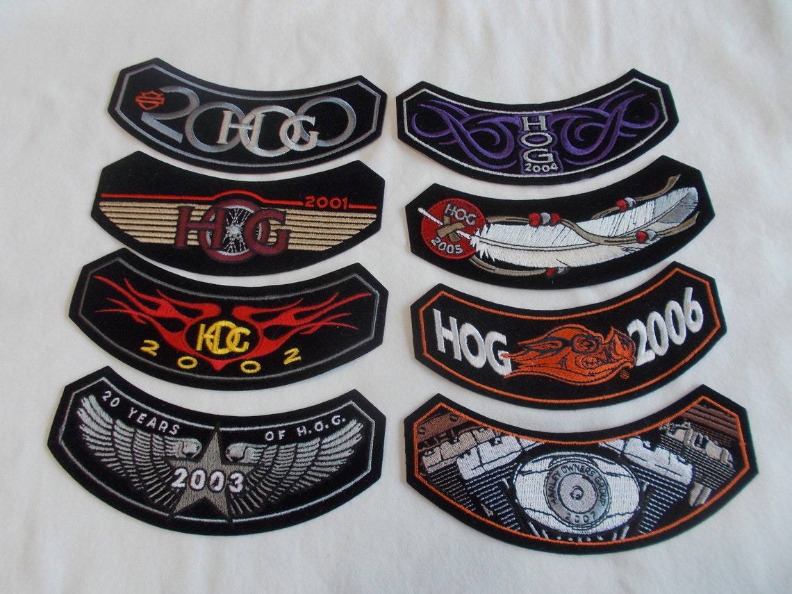 Biker~motorcycle~patch~jacket~vest~rocker~year~patch~6"~your Choice ...