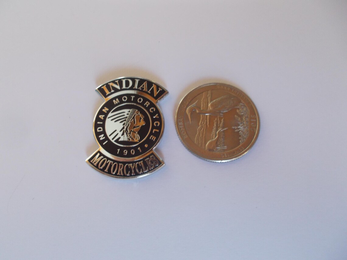 Indian~motorcycle~pin~biker~motorcycle~accessory~indian~biker~badge ...