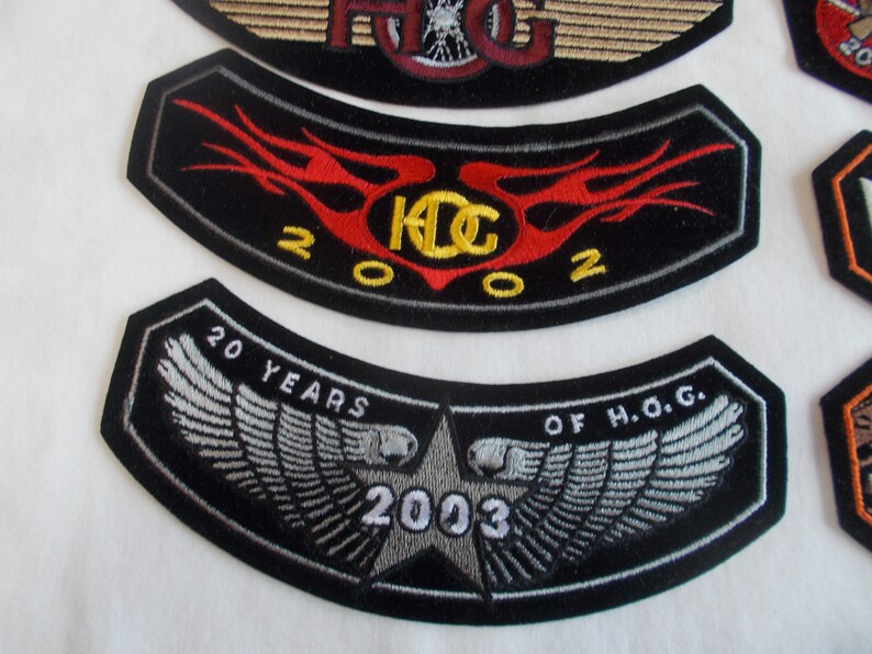 Biker~motorcycle~patch~jacket~vest~rocker~year~patch~6"~your Choice ...