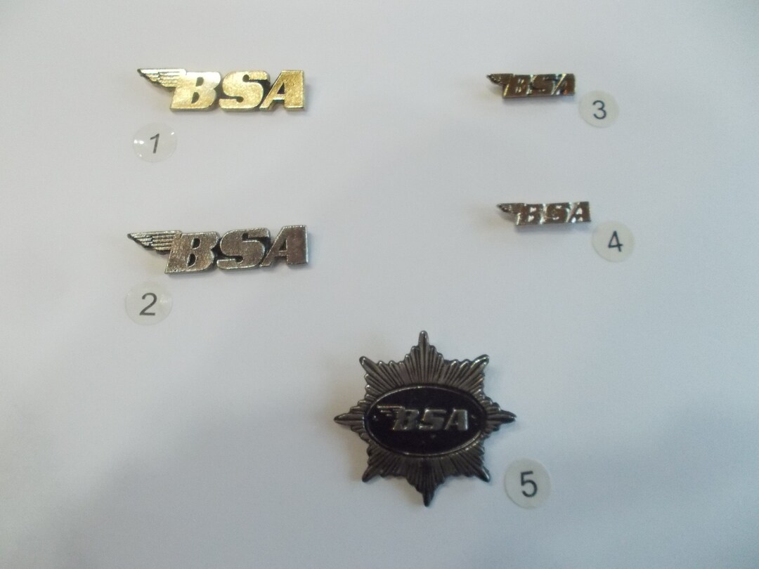 Vintage~biker~pins~bsa~motorcycle~badge~biker Accessory~jewelry ...