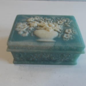 Incolay~small~stone~box~flowers~dresser~gift~box~3" X 4 1/4"~women ...