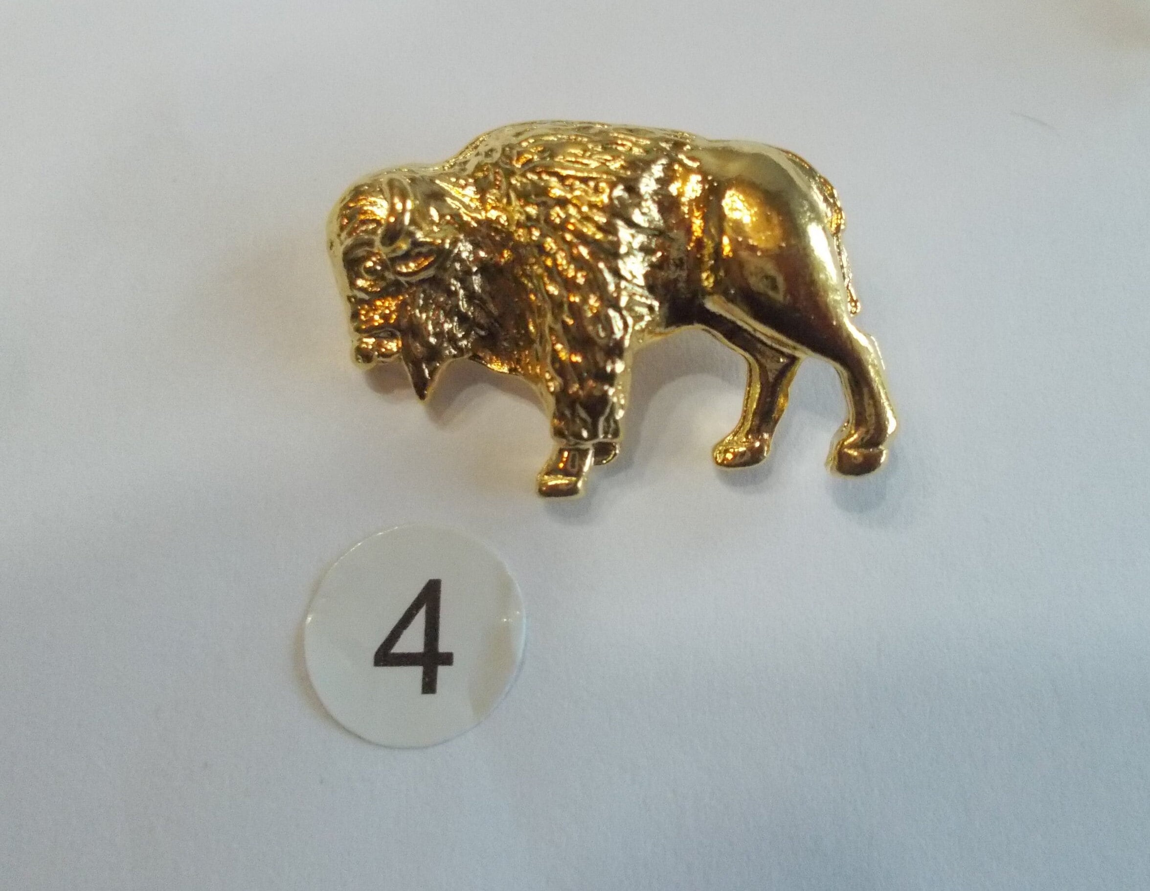 Nice~vintage~western~native American~animal~pin~chief~buffalo~wolf ...