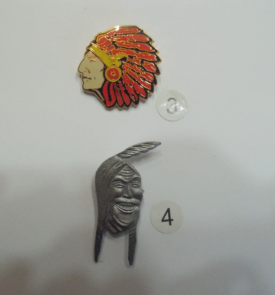 Beautiful~vintage~indian Chief~pin~large~native American Chief~jewelry ...