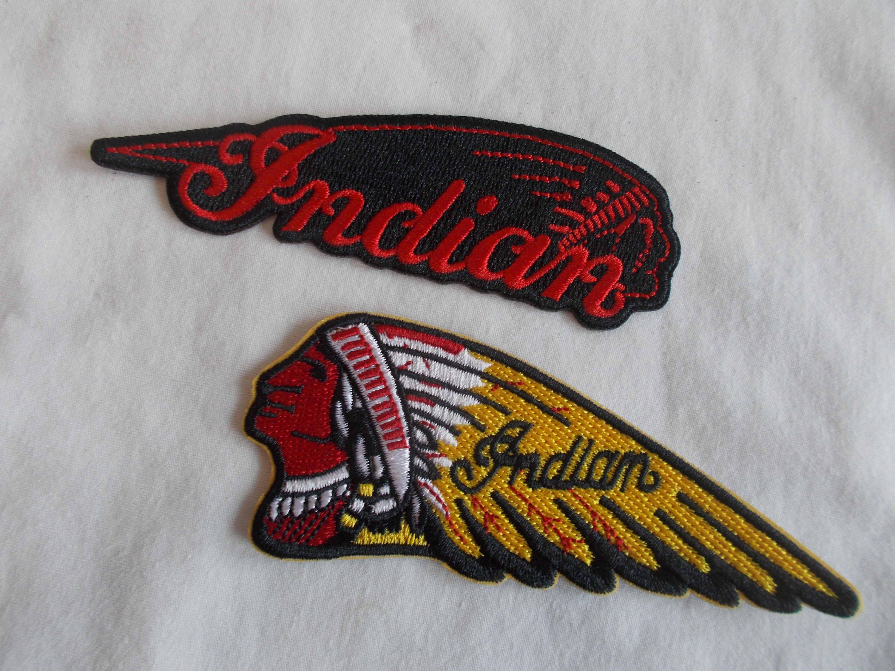 Biker~indian~motorcycle~patch~4" Jacket~vest~patch~embroidered~badge ...