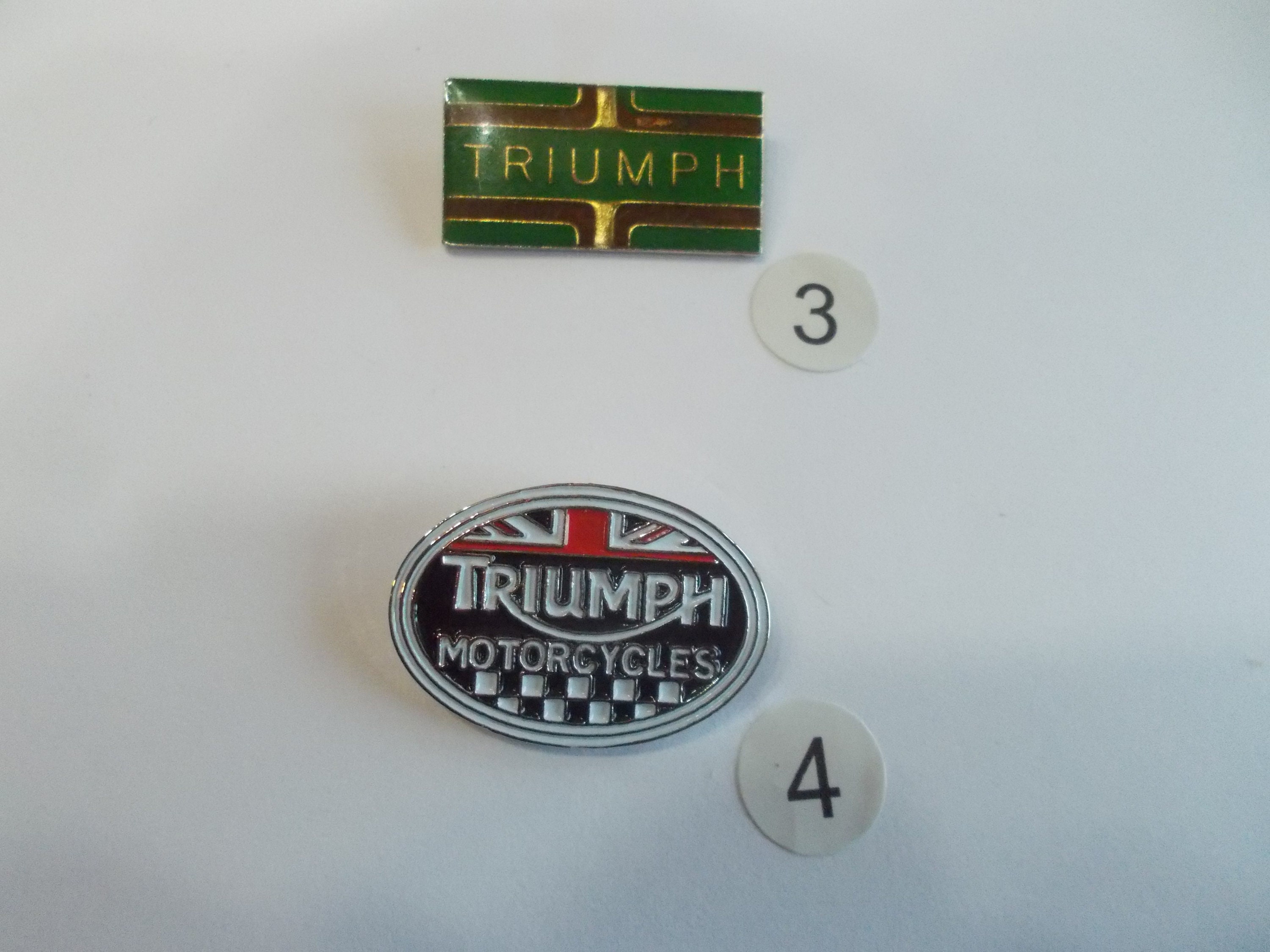 Vintage~biker~pins~triumph~motorcycle~badge~biker Accessory~jewelry ...