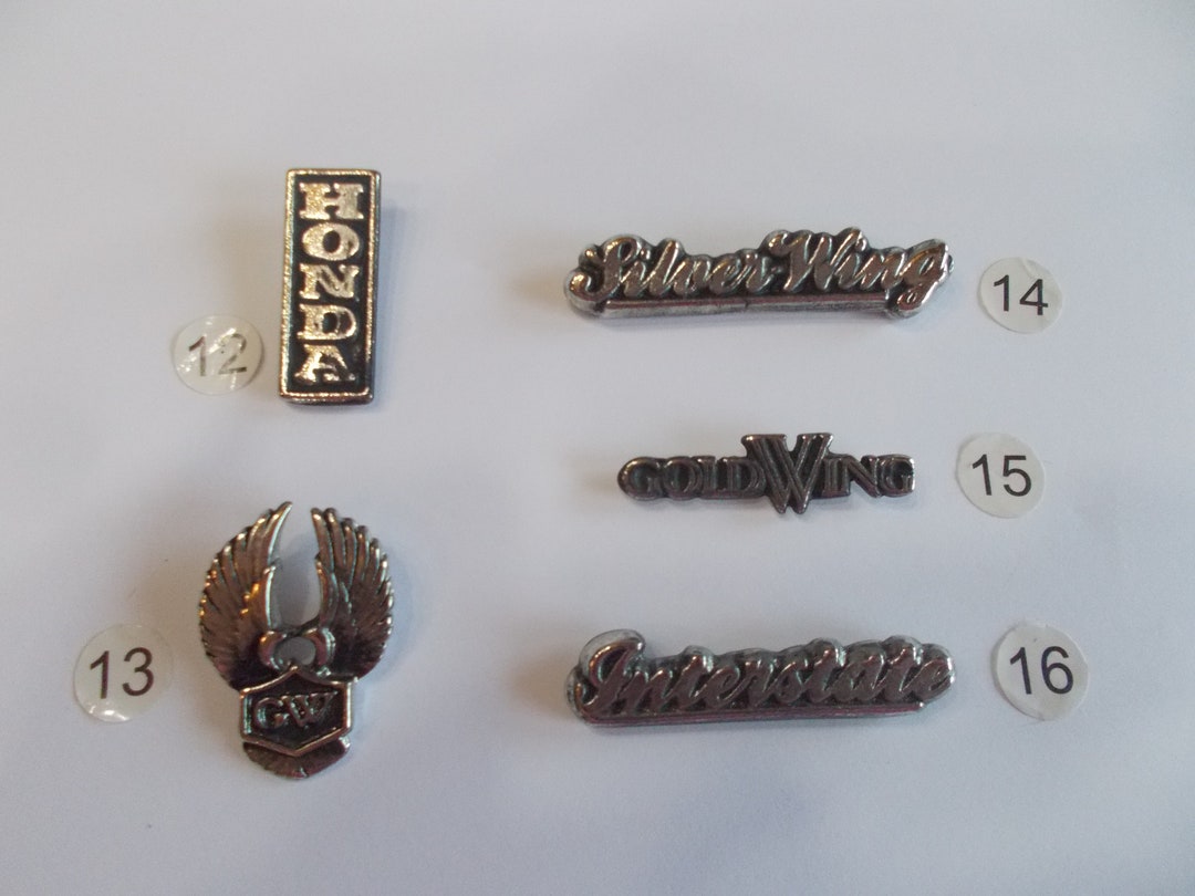 Honda~motorcycle~pins~goldwing~silverwing~interstate~never Used~biker ...
