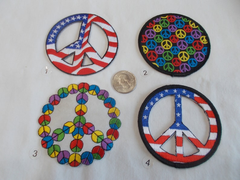Vintage~peace Sign~patch~old 70's~80's~stock~never Used~hippie~harley ...