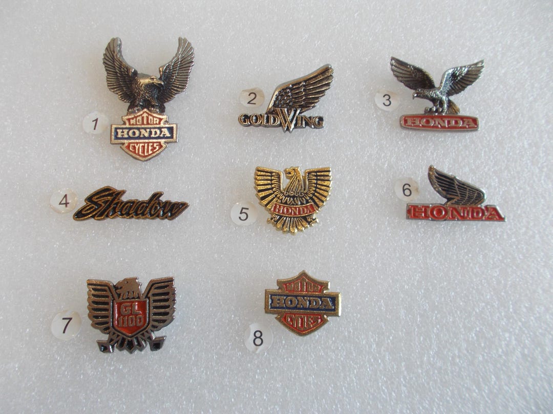 Honda~motorcycle~pins~goldwing~silverwing~shadow~pin~badge~honda ...