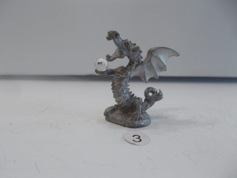Fantasy~pewter~figurines~90s~collectable~wizard~dragon~etc.~crystal ...
