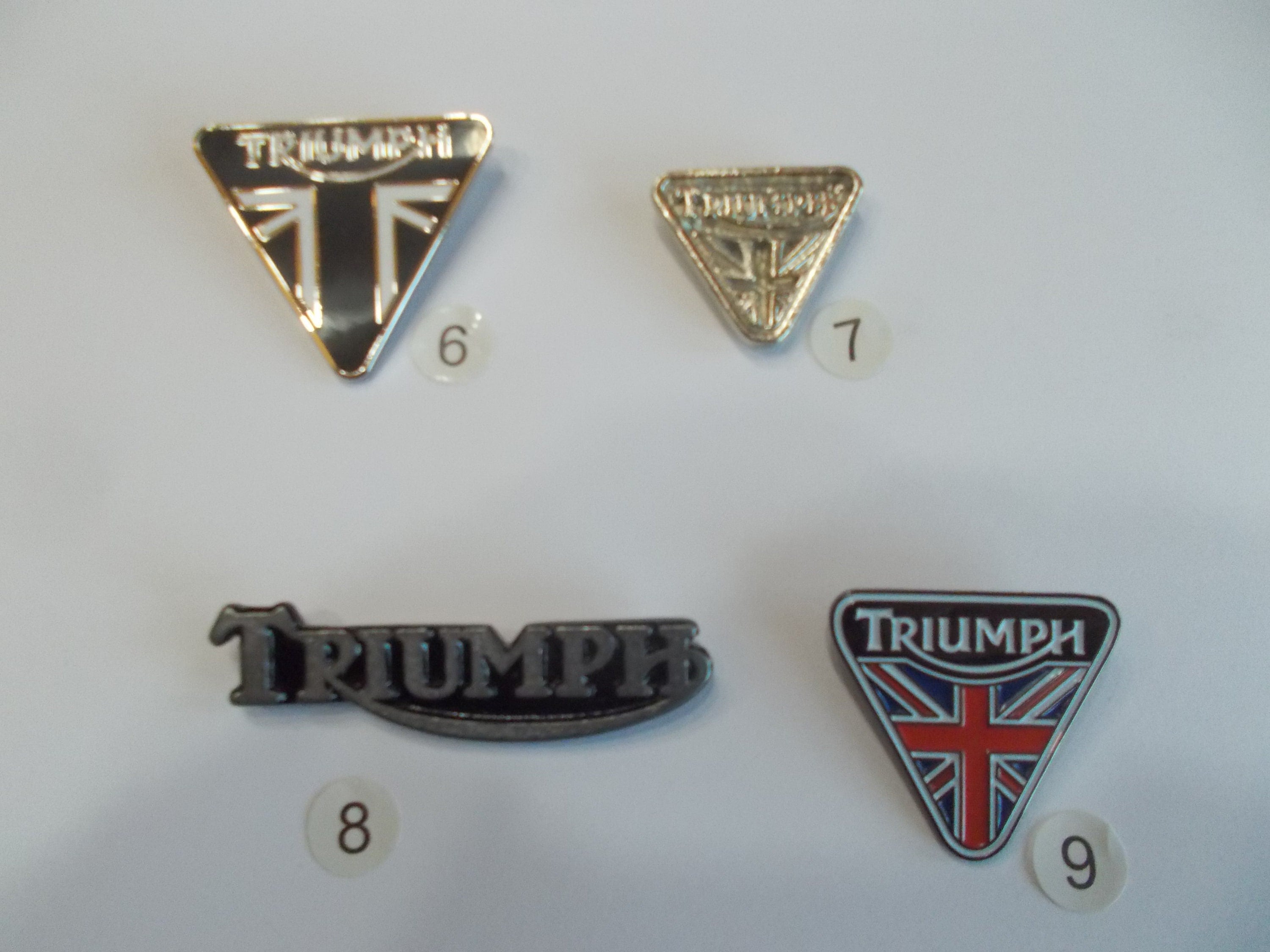 Vintagebikerpinstriumphmotorcyclebadgebiker ...