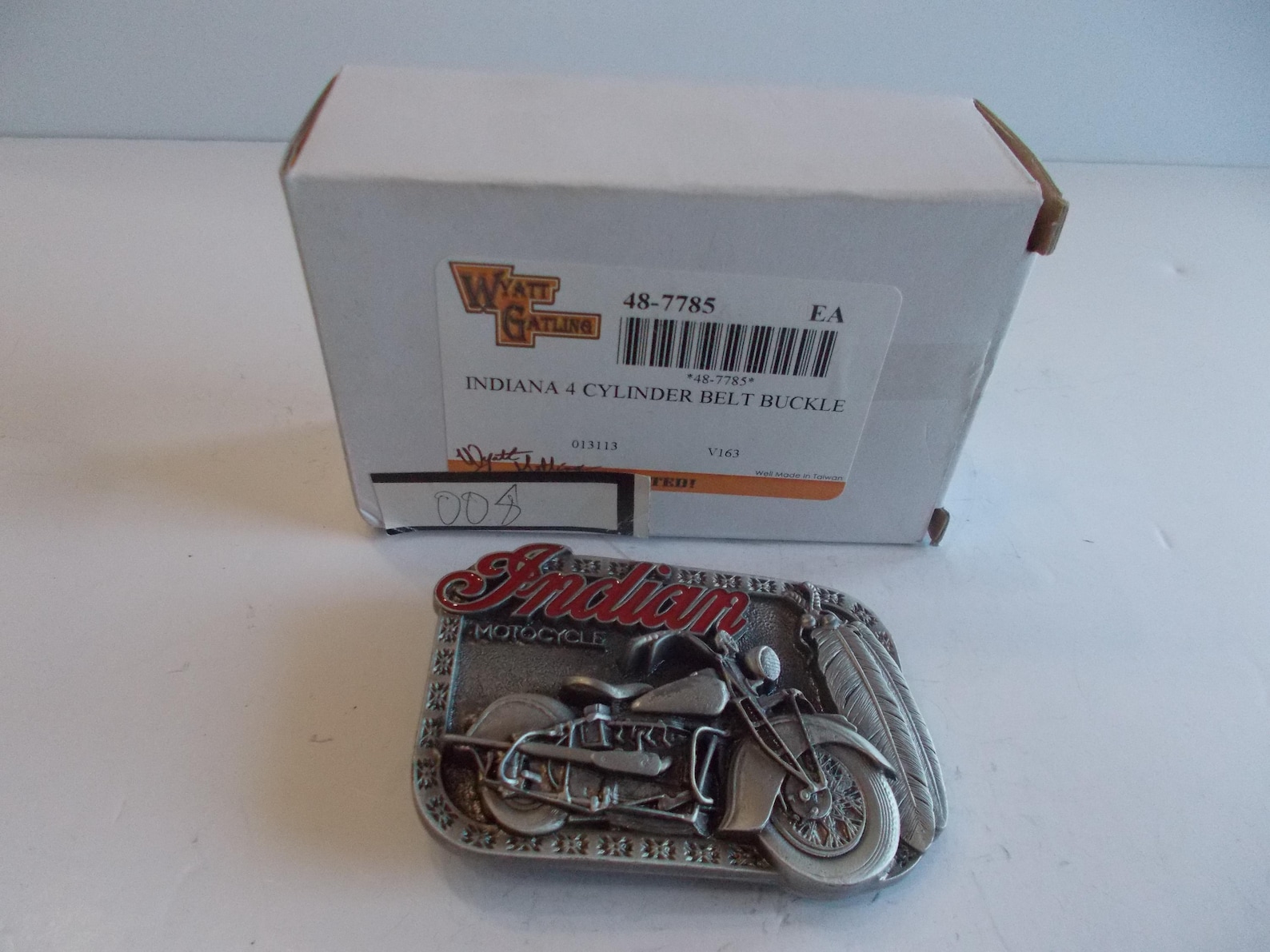 Indian Motorcycle~belt Buckle~beautiful~pewter~biker~accessory ...