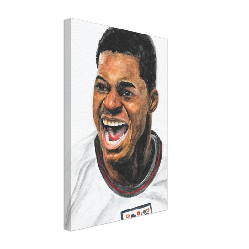 Marcus Rashford Canvas and Print Portrait - Etsy