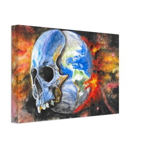 Burning Earth Canvas and Print Painting - Etsy