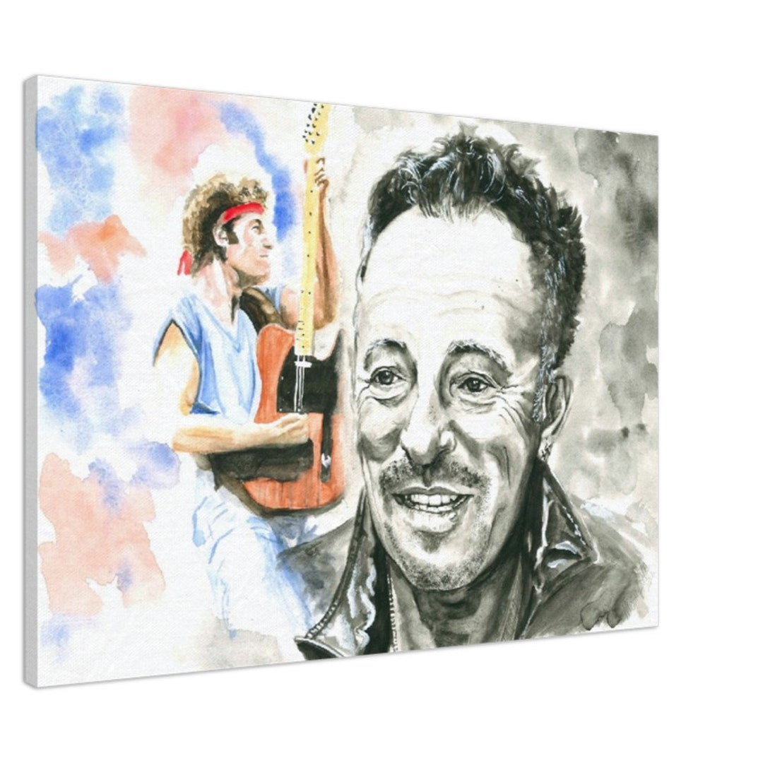 Bruce Springsteen Canvas or Print Painting - Etsy