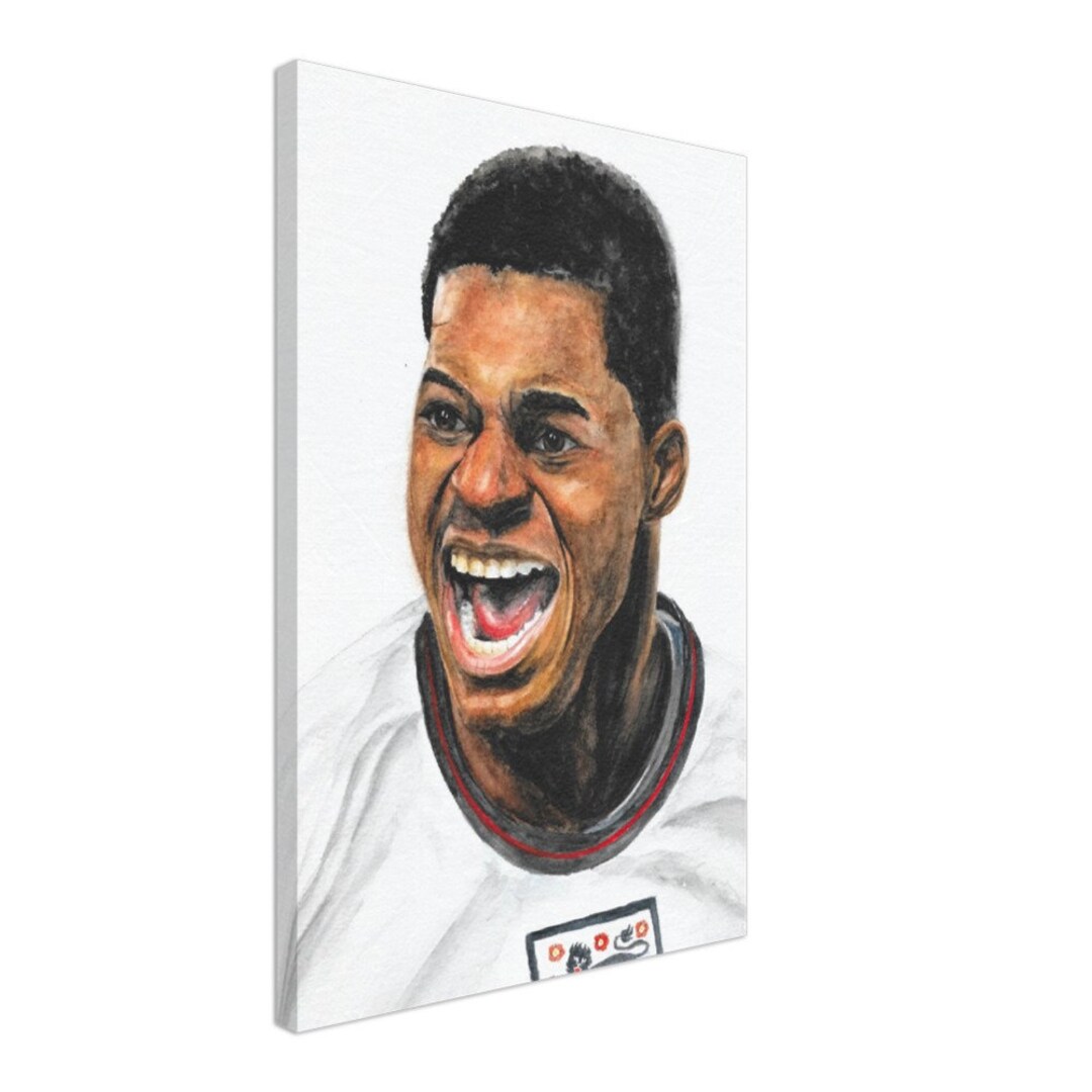Marcus Rashford Canvas and Print Portrait - Etsy