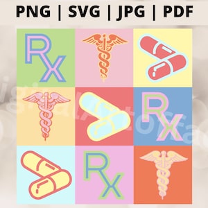 Pharmacy Svg, Pharmacy Tech Png, Cute Medical Jpg, Caduceus Svg, Pill ...