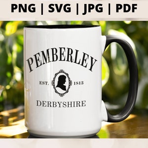 Pemberley Svg, Pride and Prejudice Png, Literary Jane Austen, Bookish ...