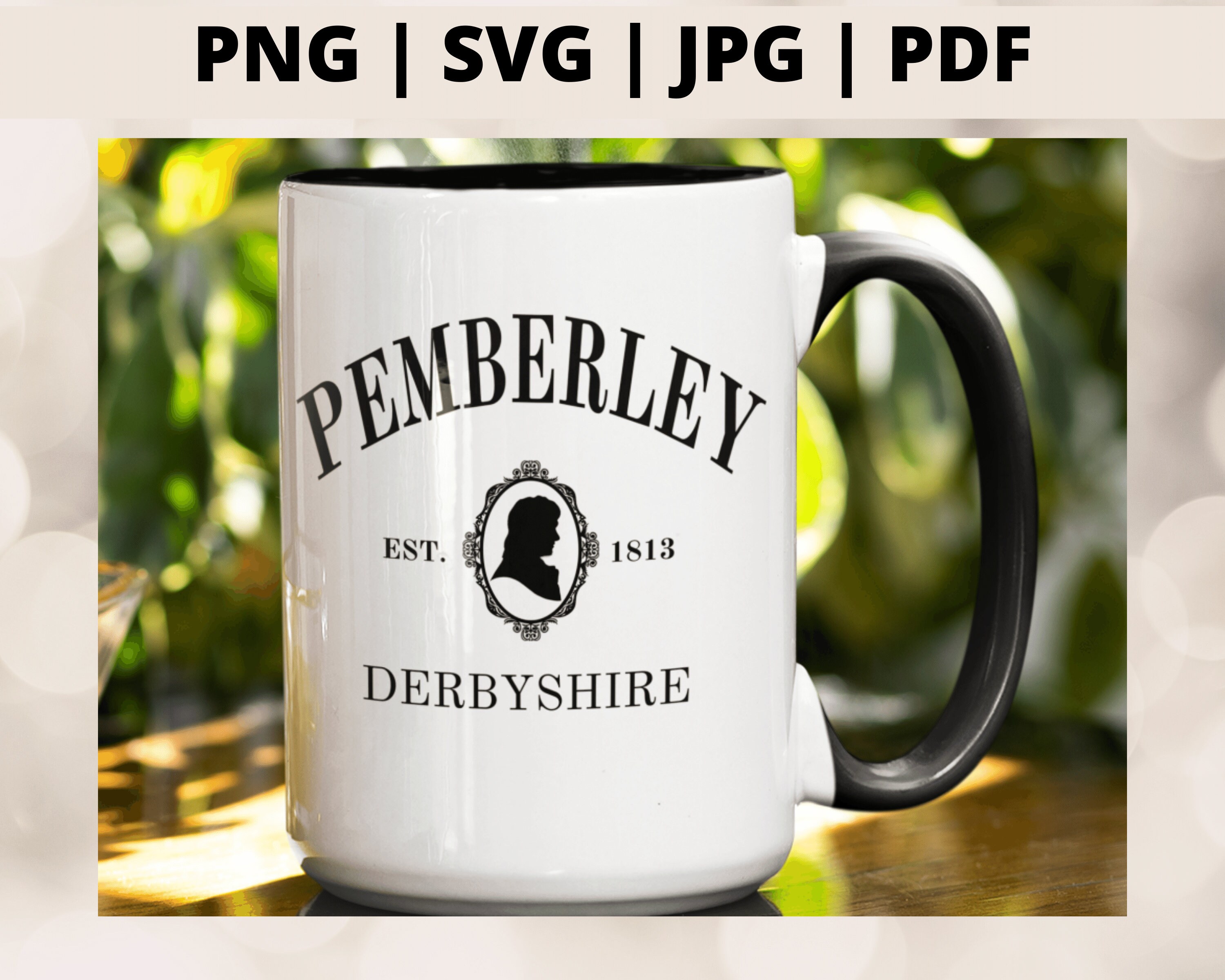 Pemberley Svg, Pride and Prejudice Png, Literary Jane Austen, Bookish ...
