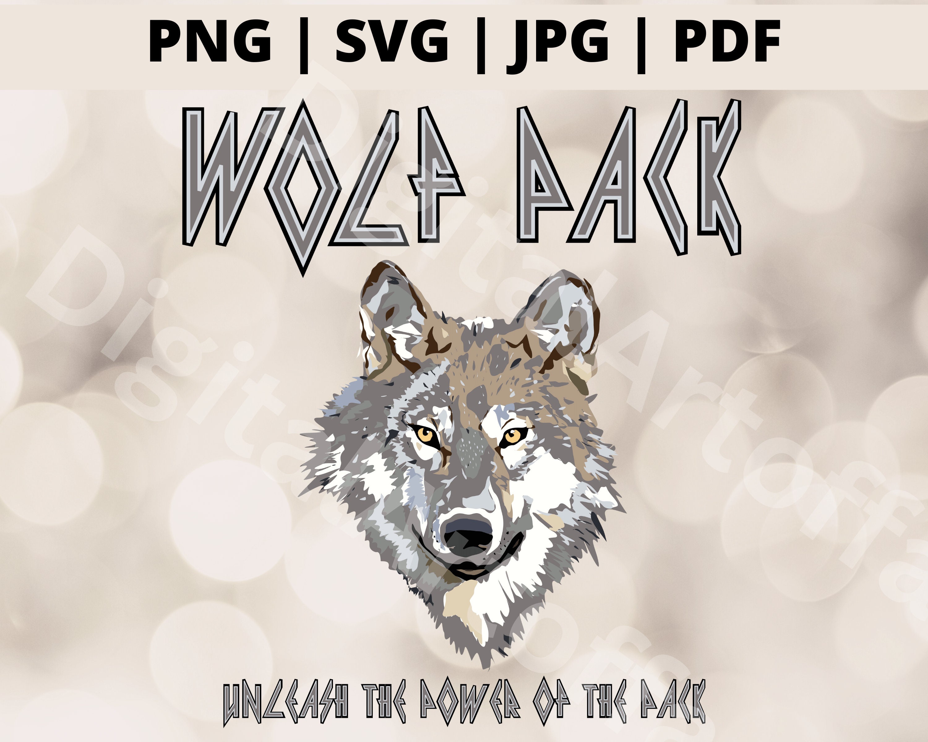 Wolf Pack Png Unleash the Power of the Pack, Wolf Svg, Animal Lover Jpg ...