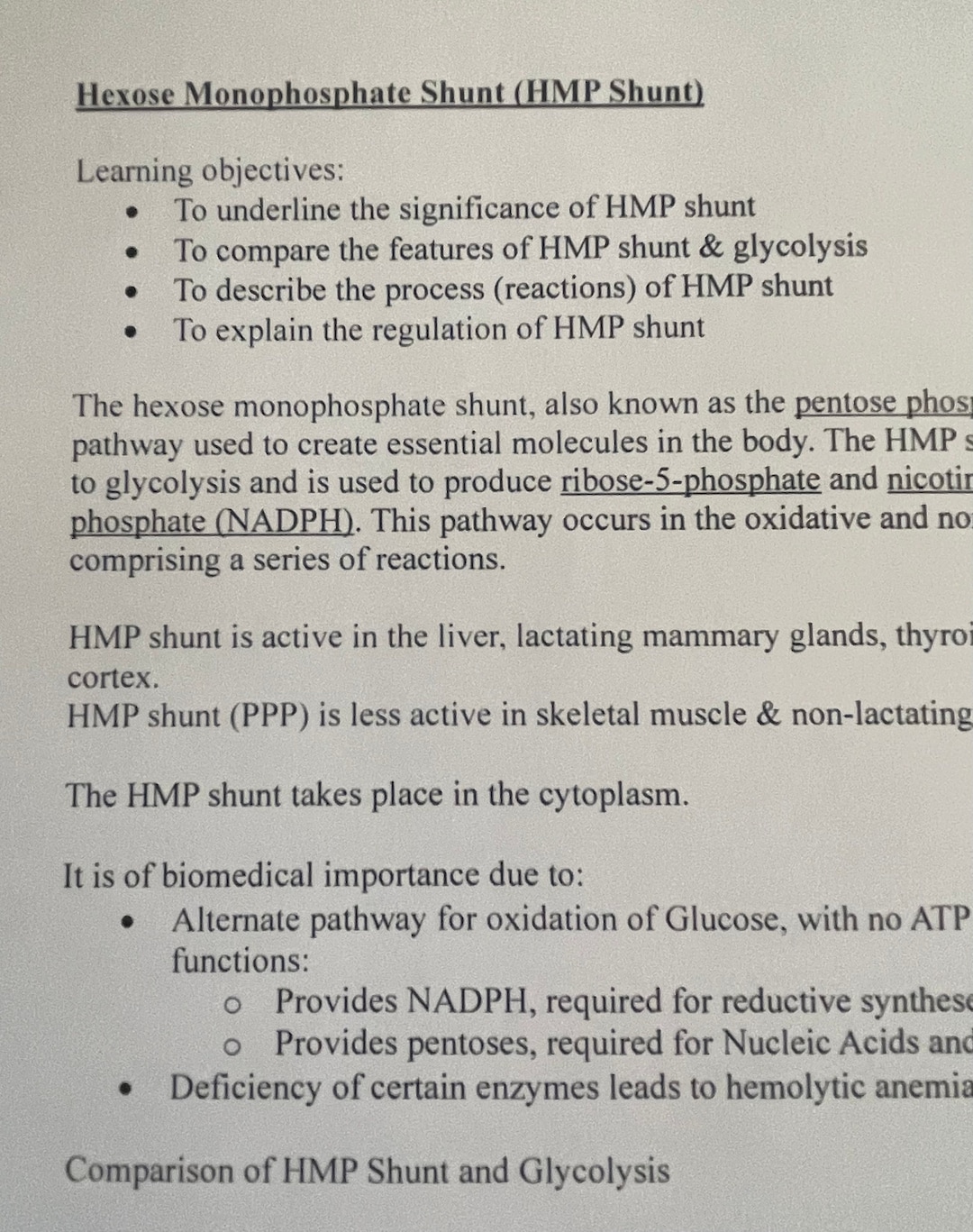 Hexose Monophosphate Shunt (HMP Shunt) - Biochemistry - Etsy
