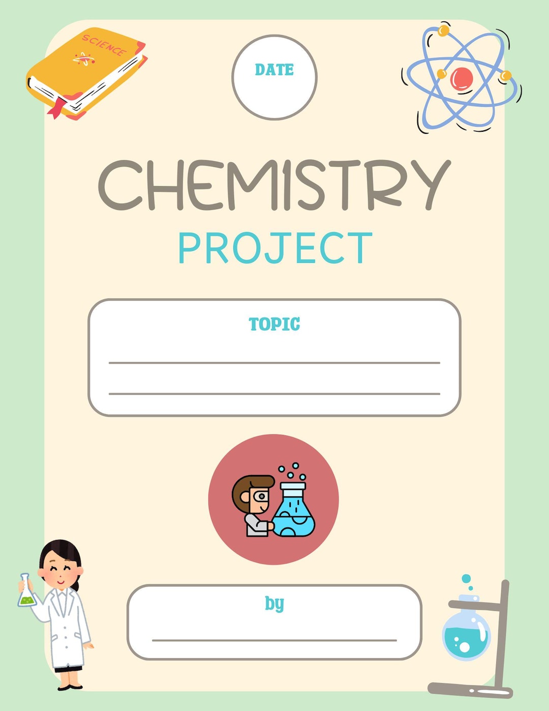 Printable Chemistry Notes Template | Student Study Planner (digital ...