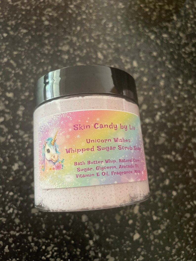 Unicorn Wishes Whipped Sugar Scrub Soap| for Kids| Body Scrub| Natural ...