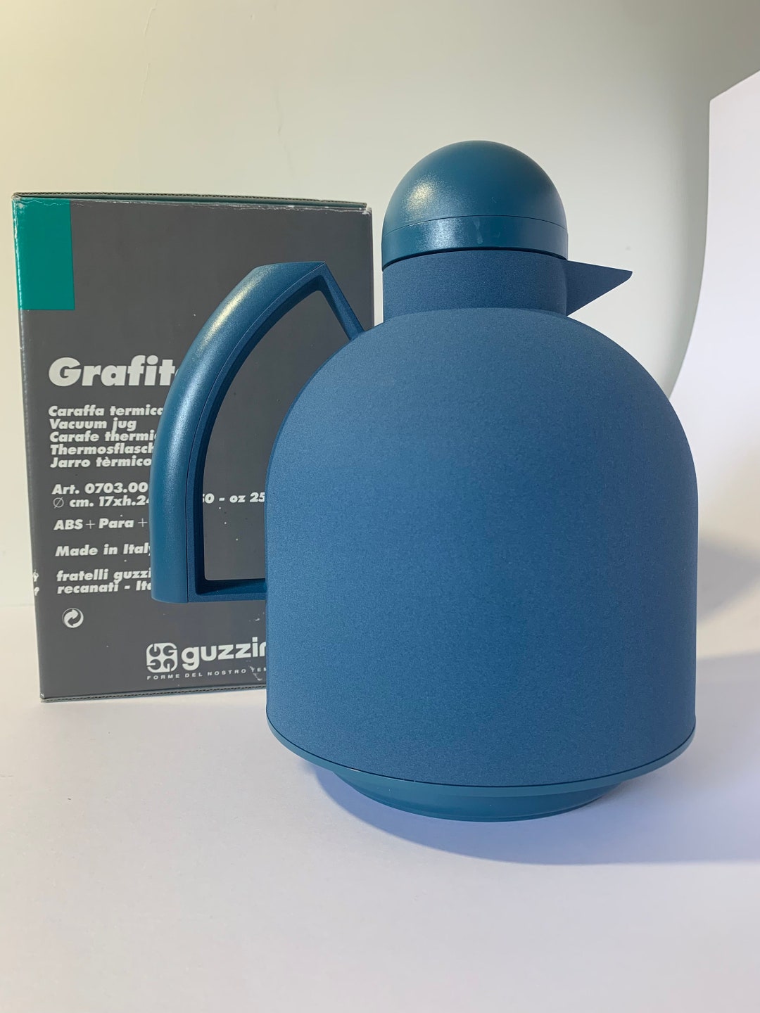 Beautiful Rare Air Force Blue Color GRAPHITE Thermos PAPILLON Guzzini ...