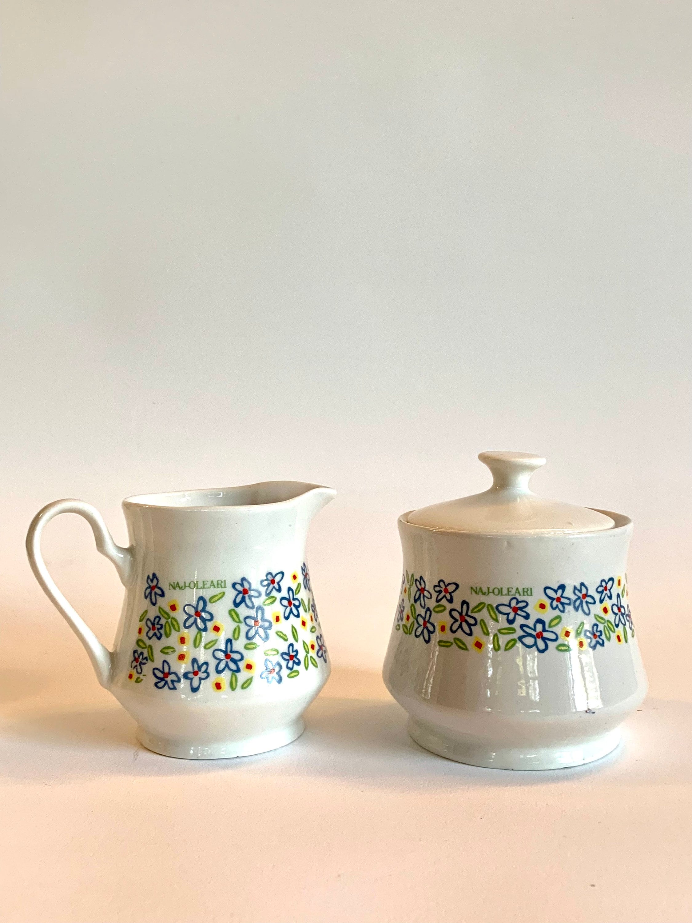 Vintage Naj-oleari Tea Coffee Set With 5 Cups, Sugar Bowl, Teapot, and ...