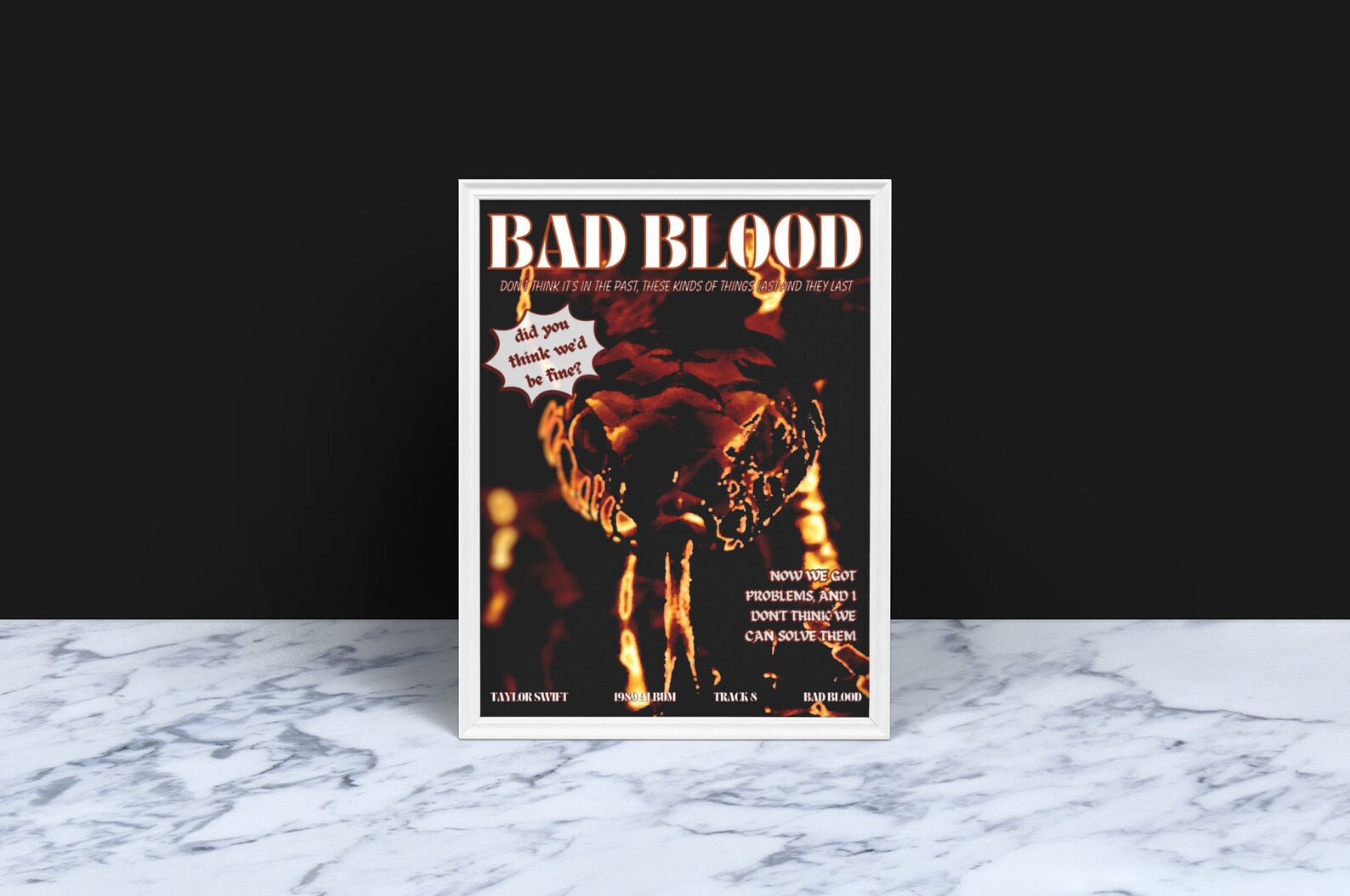 Bad Blood Poster, Taylorswift Erastour, Bad Blood, Bad Blood Taylor ...