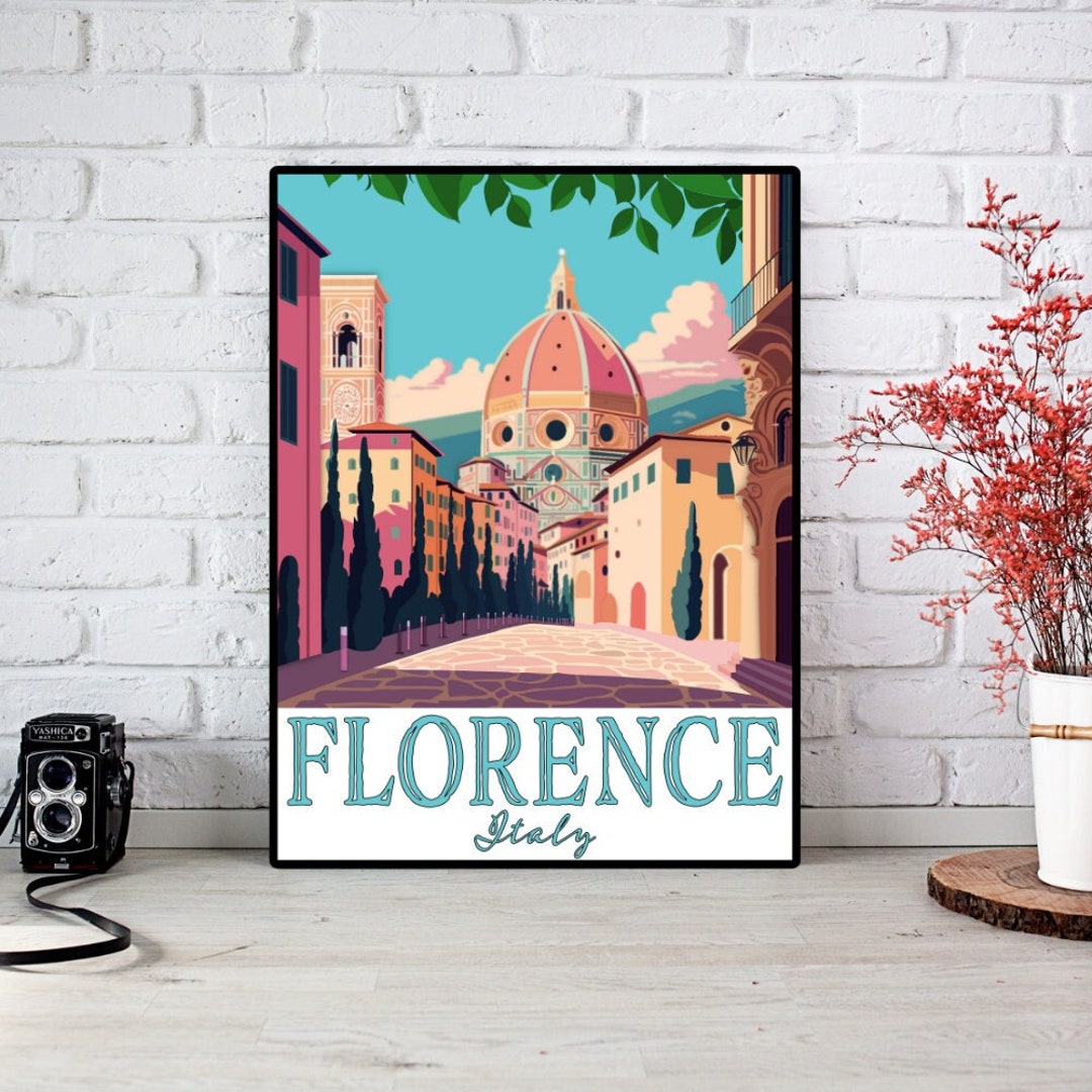 Florence Italy Poster Florence Poster Florence Wall Art - Etsy