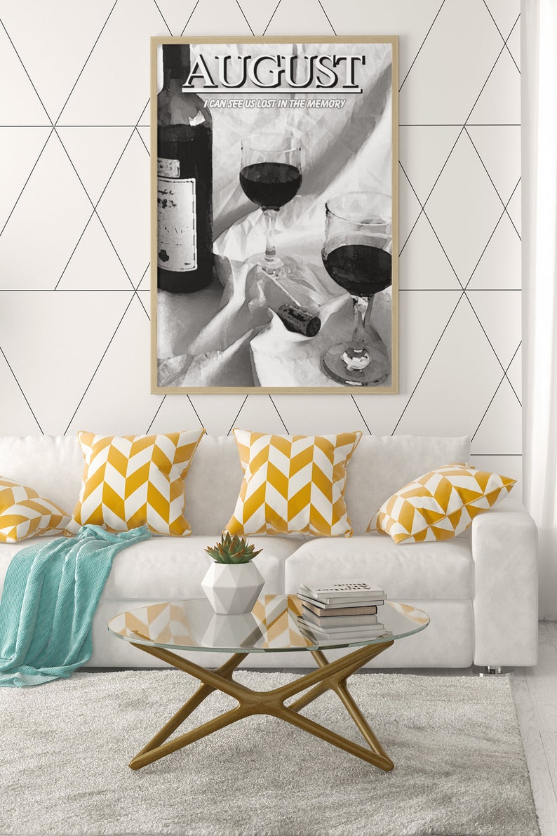 August Poster Taylor Swift Album Posters Minimalist Music - Etsy