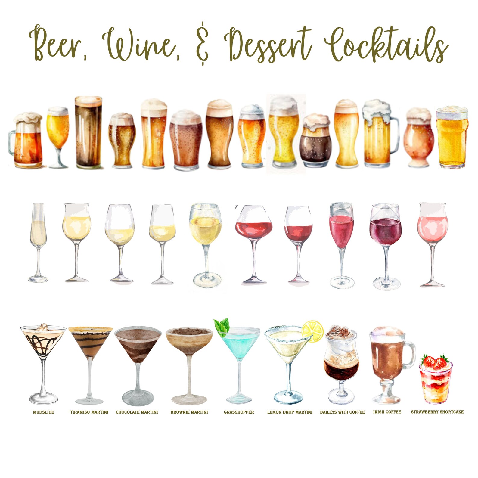 Bar Menu Template Modern Editable Drink Menu Template - Etsy