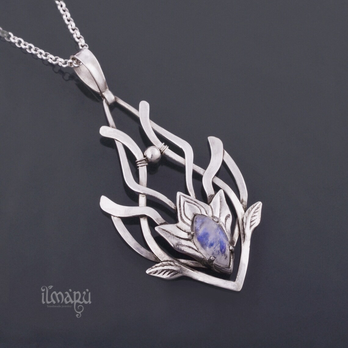 Silver Wedding Set Argis With Moonstones Elven Jewelry Set - Etsy